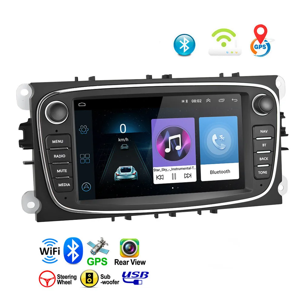 Hikity REPRODUCTOR Multimedia con pantalla de 7 "y GPS para coche ...