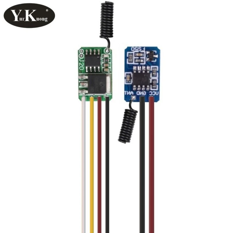 Mini Remote Control Switch Rf Remote Pcb Board 1527 433.92mhz Power On ...