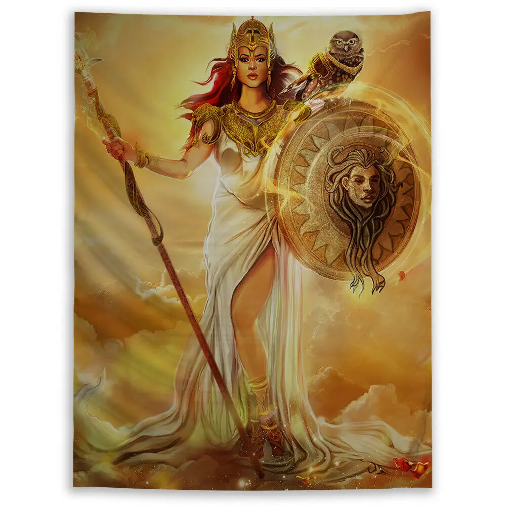 Athena Greek Wall Art Tapestry Custom Bedroom Home Decoration ...