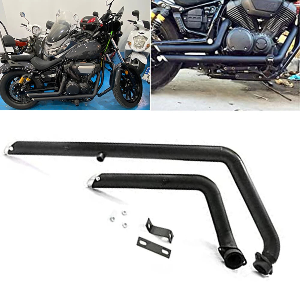 Shortshots Staggered Exhaust System Pipe Drag Pipes Kit Silencer ...