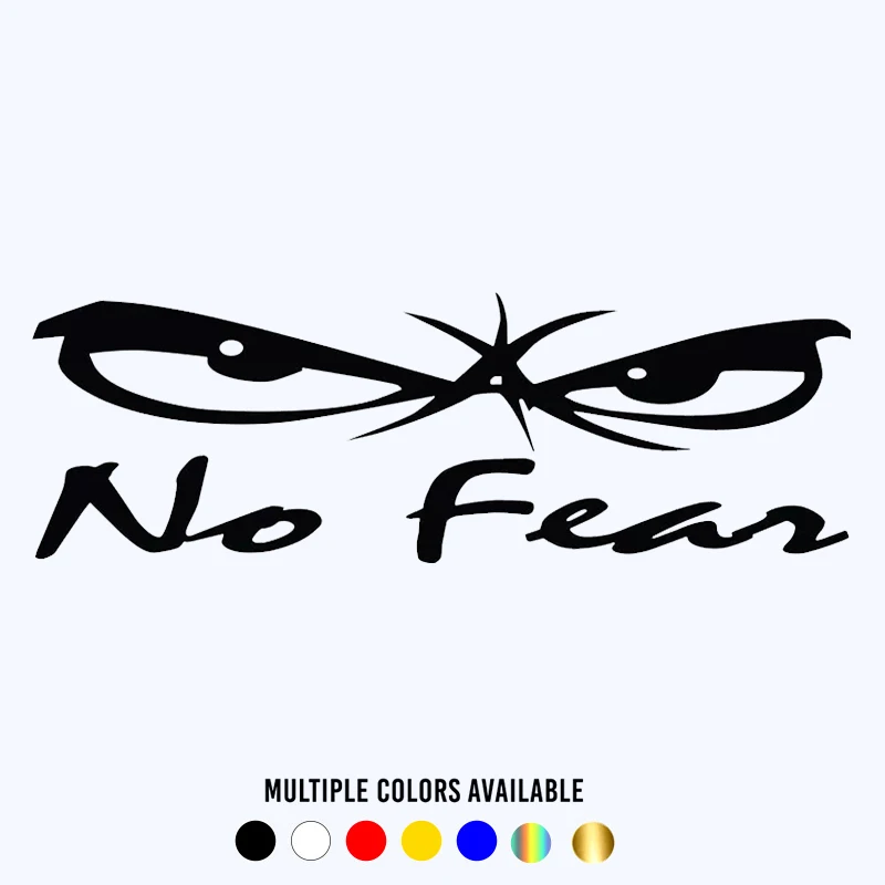 Ck20112# No Fear Funny Vinyl Car Sticker Waterproof Car Decal Stickers ...