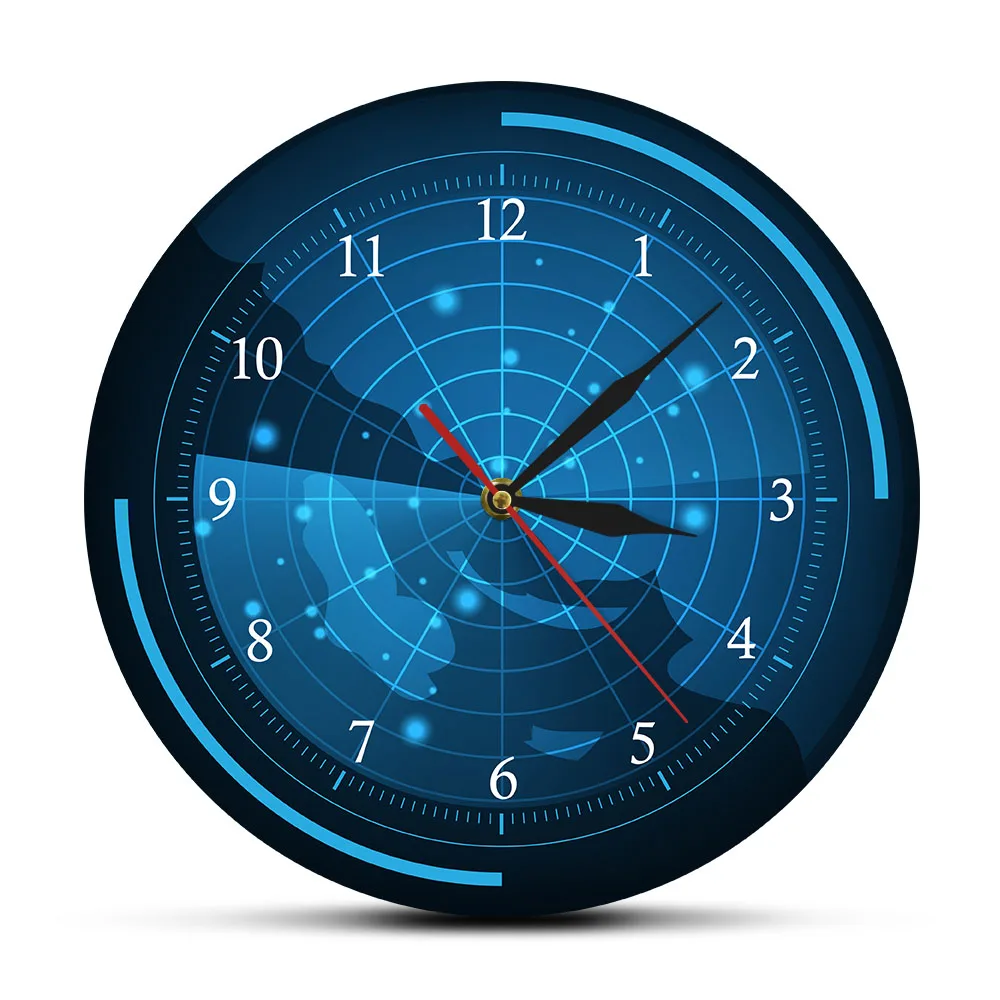 Radar Screen Watches | Wall Clock Map | Target Clock | Radar Clock ...