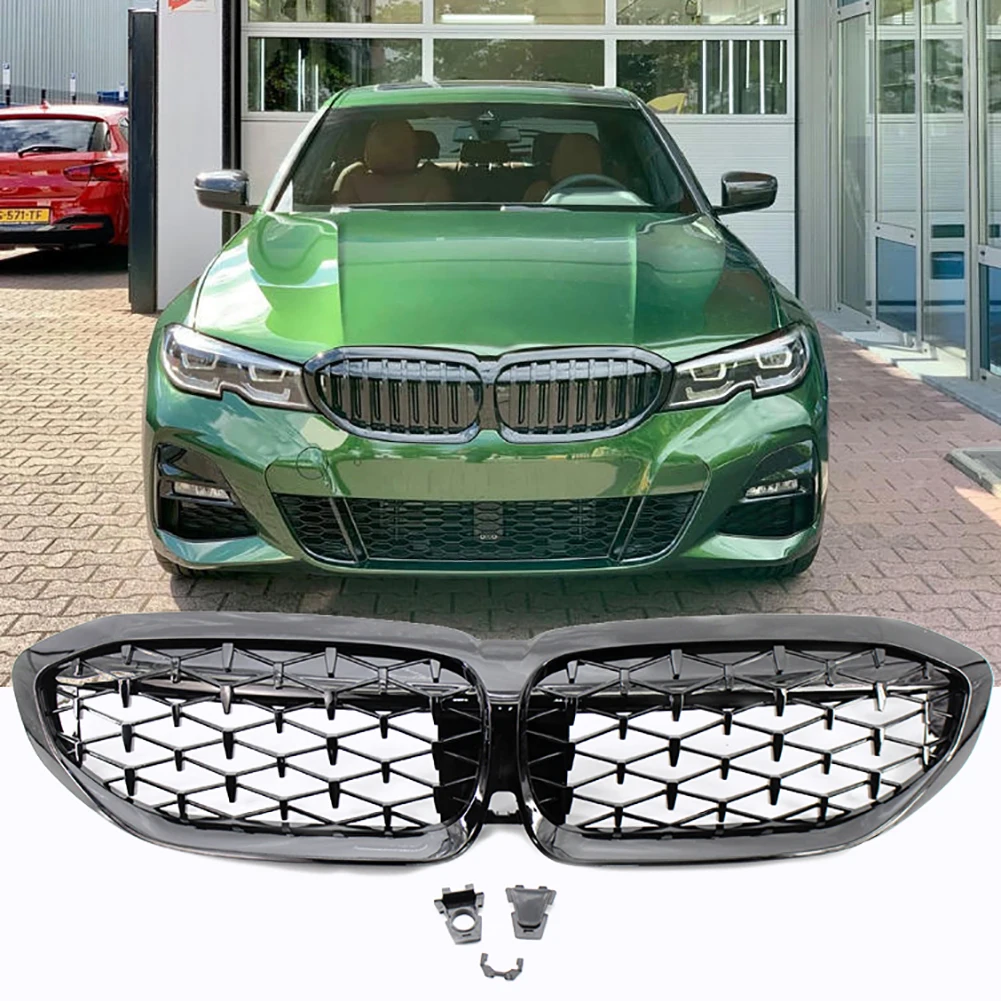 BMW G20 G28 325li 새로운 3 시리즈 2019 2020 자동차 액세서리에 대 한 2pcs 자동차 프런트 레이싱 그릴 ...