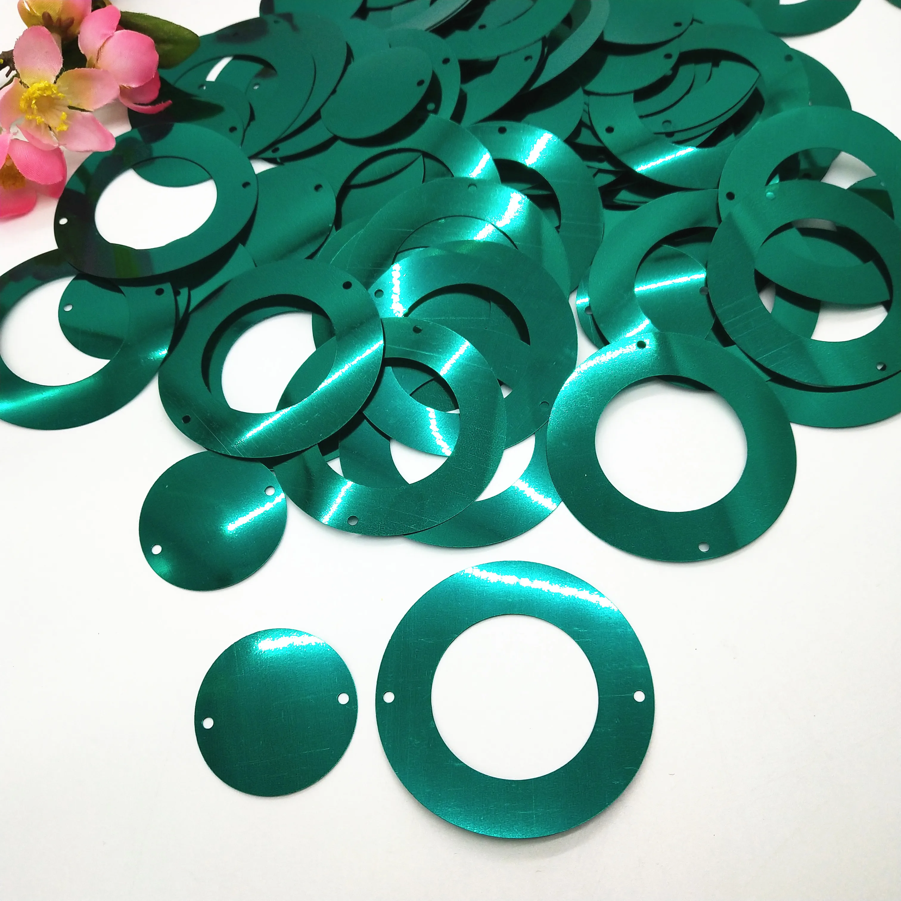50g-Blackish-Green-Large-Round-Circle-Sequins-50mm-PVC-Flat-Sequin-For ...