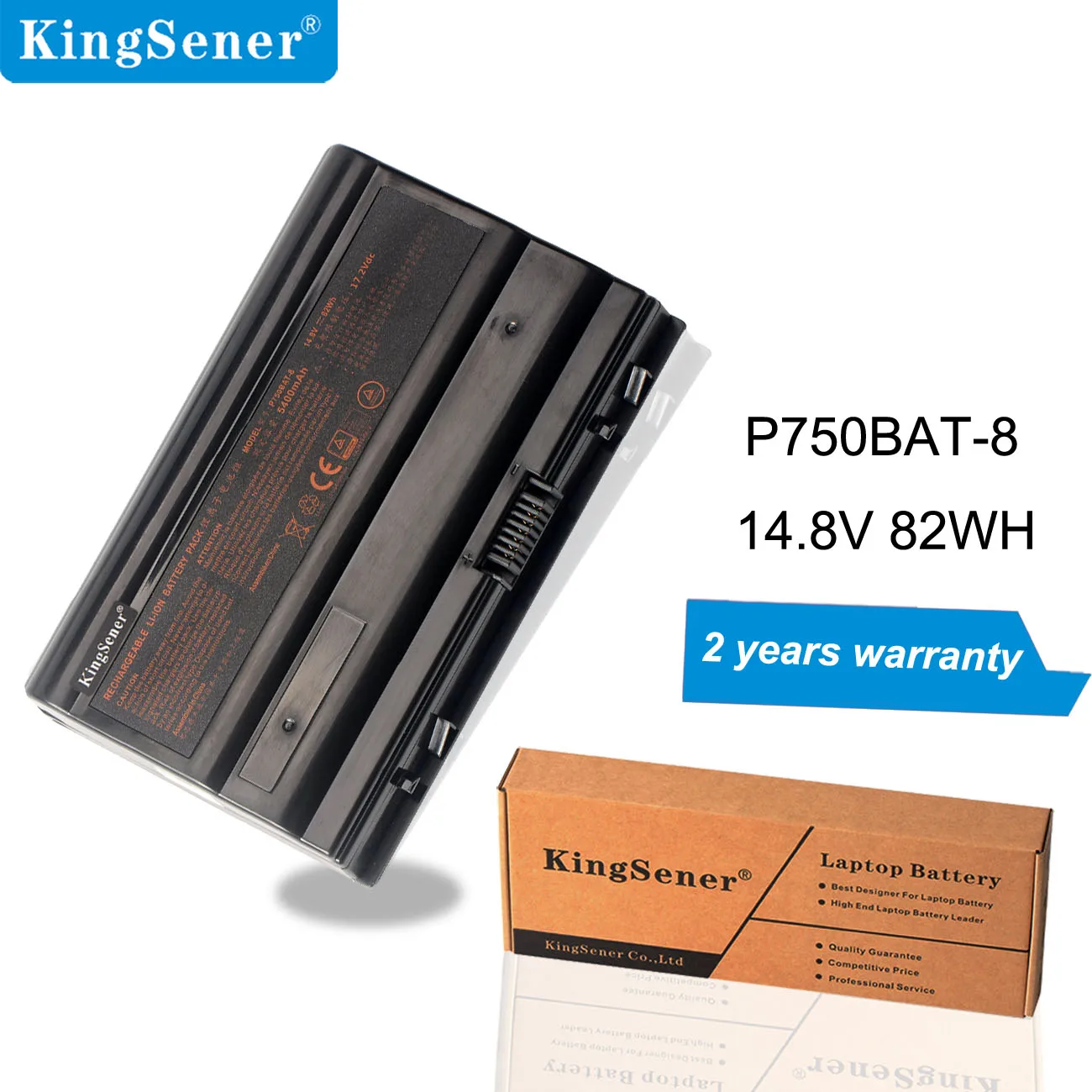 Kingsenr 노트북 배터리, Clevo P750 P750ZM P750S P751 P751ZM P751DM, Terrans ...