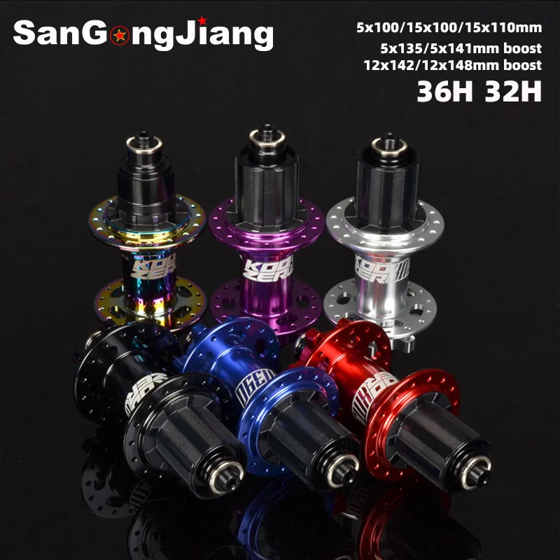 KOOZER XM390 MTB Hubs Mountain Bike BOOST Bearing Hubs 32h Disc Bearing ...