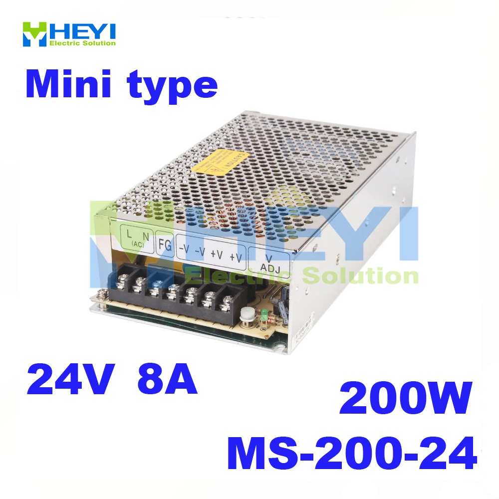 CE ได้รับการอนุมัติ SMPS ms 200 24 200W 24V 8A แหล่งจ่ายไฟ AC DC Power ...