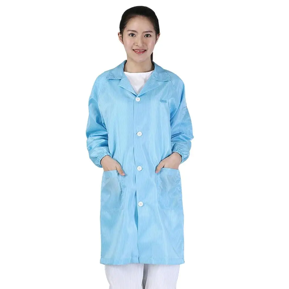 Anti-Static Hooded Isolation Suit Lab Chemistry Research One-Piece ...