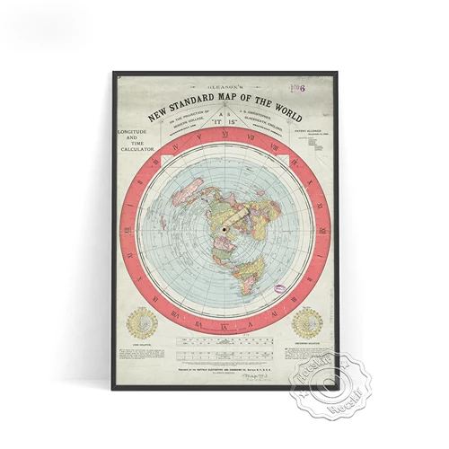 Earth Map Flat Hd