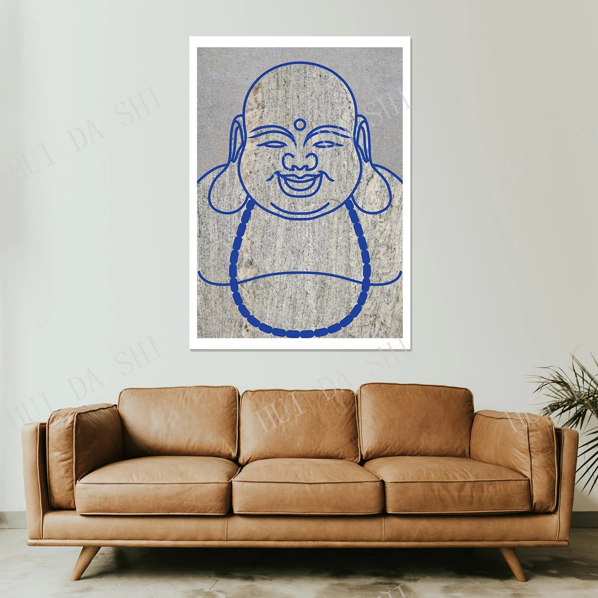 Happy Buddha Drawing