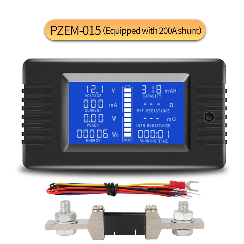 PZEM015-DC-200V-200A-Voltmeter-Ammeter-Car-Battery-Tester-Capacity ...