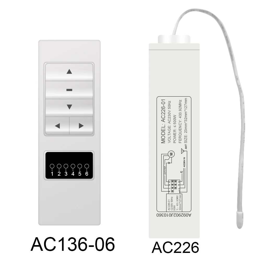 Original Aok Ac136 6-channel Wireless Remote Control Receiver Ac226 For ...