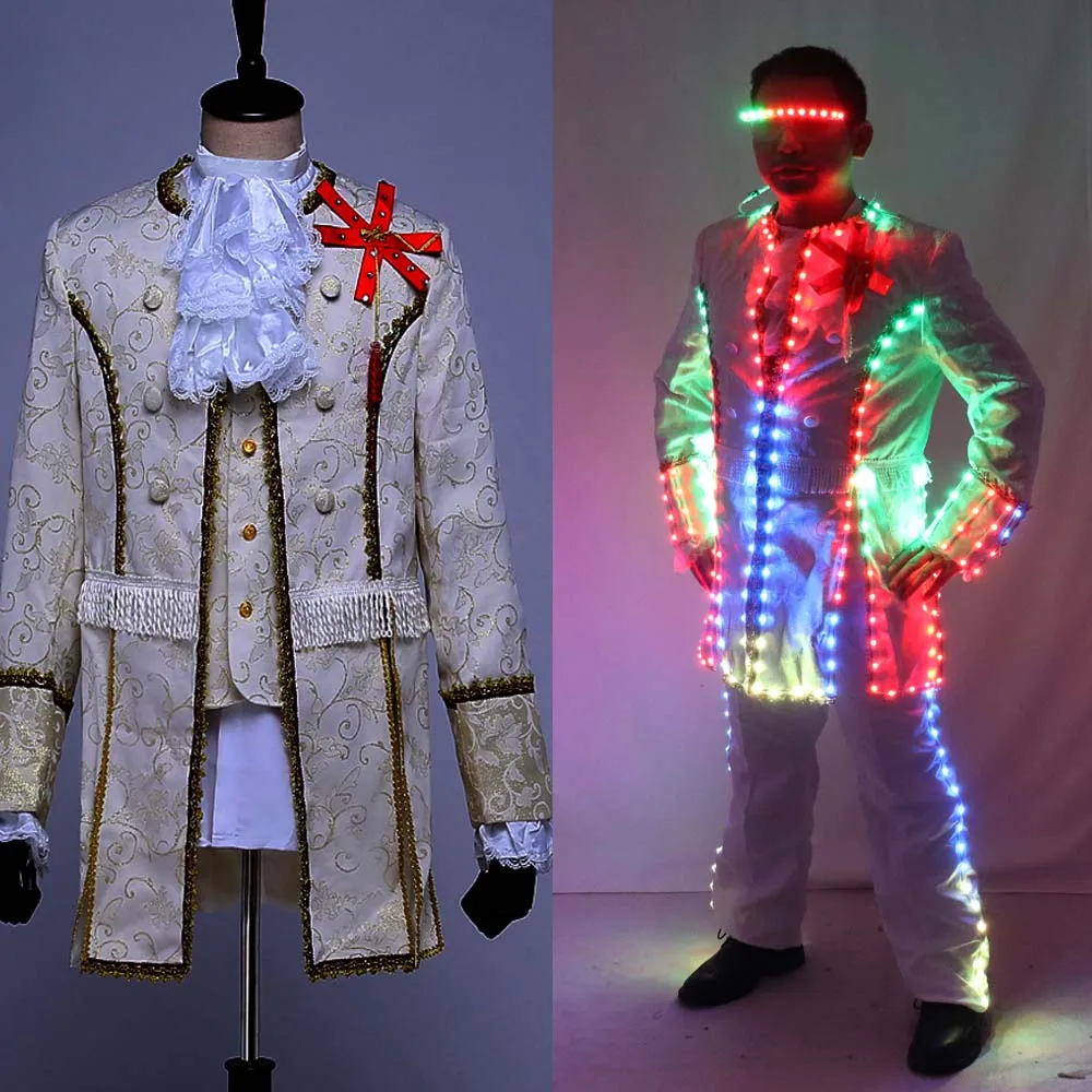 Led Court Suit Europe Style Court Marshal Clothing Groom Wedding Men ...