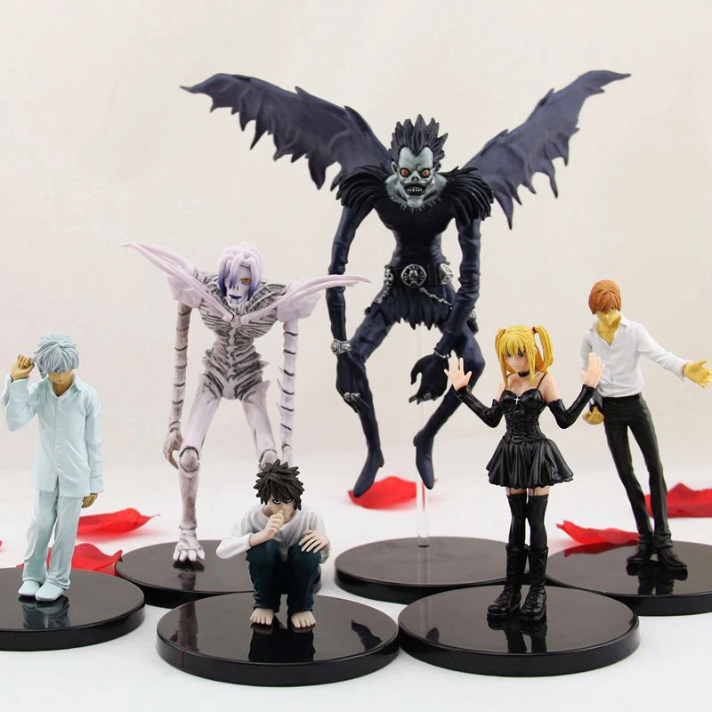 6 Styles Anime Figurine Death Note Action Figure Ryuuku Yagami Light ...