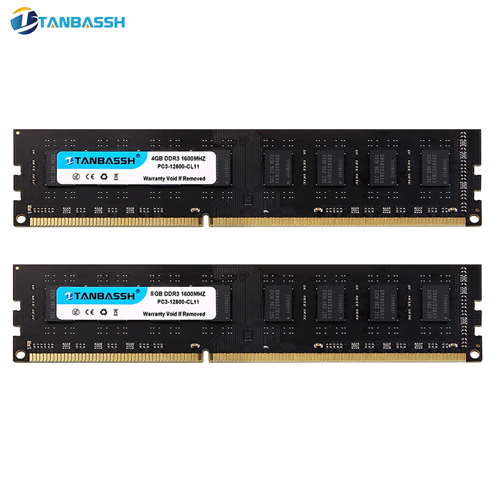 DDR3 Intel RAM 4GB 8GB 1333MHZ 1600MHz โมดูลหน่วยความจำเดสก์ท็อป240pin ...