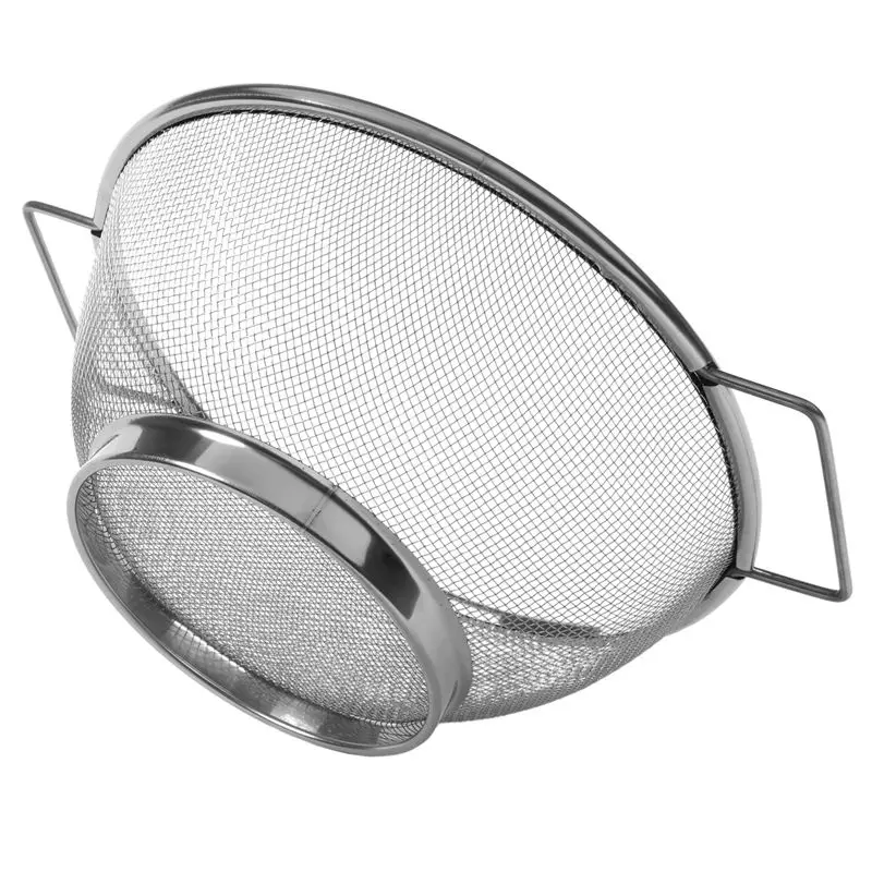 Stainless Steel Strainer Bowl Drainer - Fine Mesh Vegetable Sieve ...