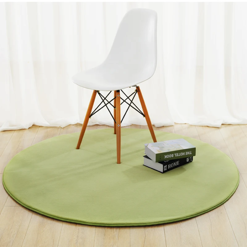Simple round carpet bedroom coffee table living room bedside blanket ...