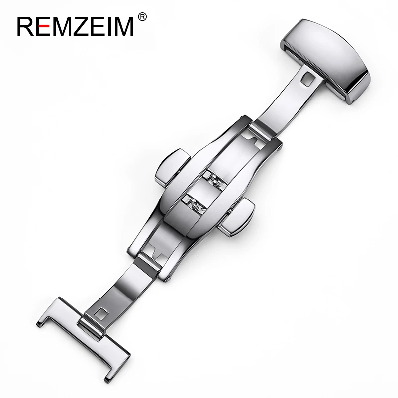 New Stainless Steel Durable Double Folding Butterfly Clasp Buckle ...