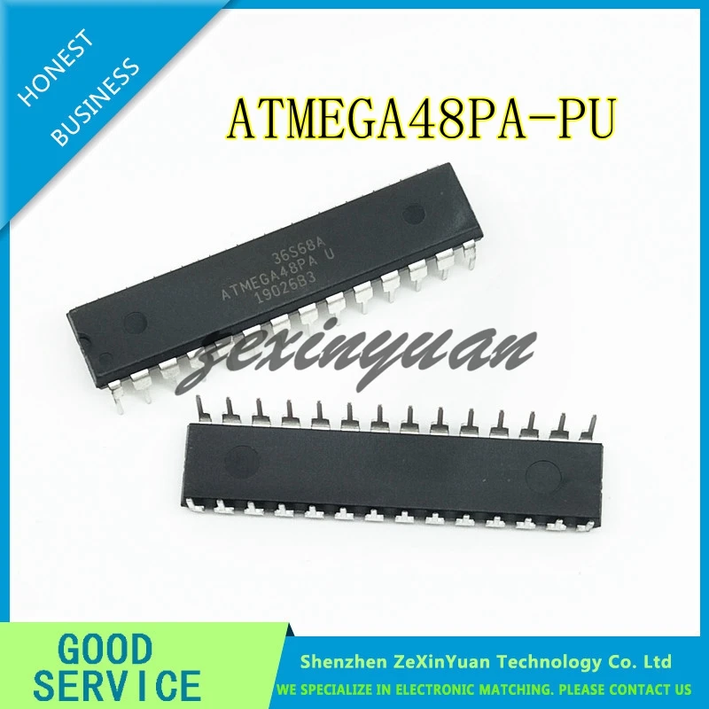 1PCS ATMEGA48PA PU ATMEGA48PA ATMEGA48 IC MCU 8BIT 4KB FLASH 28DIP NEW ...