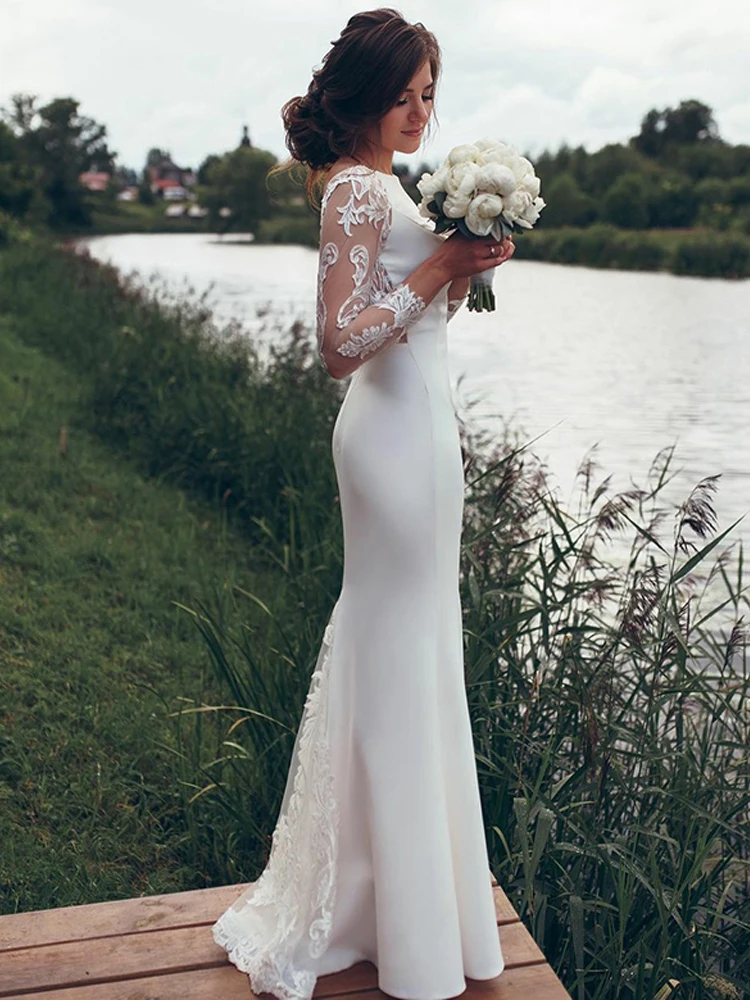 Modest Mermaid Wedding Dresses