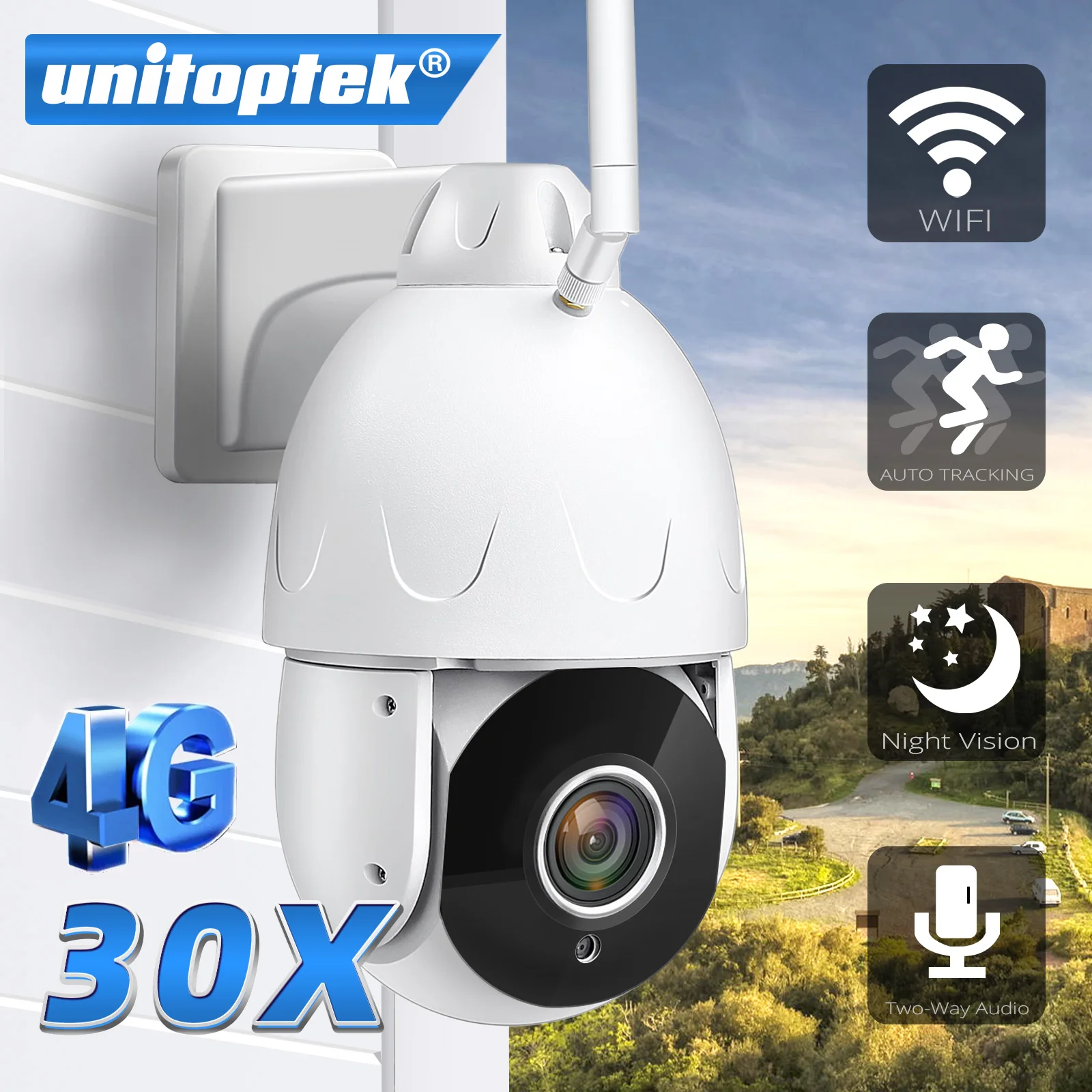 Outdoor-IP-Camera-5MP-4G-Sim-Card-WIFI-AI-Auto-Tracking-30X-Zoom ...