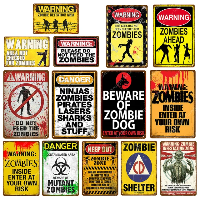 Zombie Warning Labels