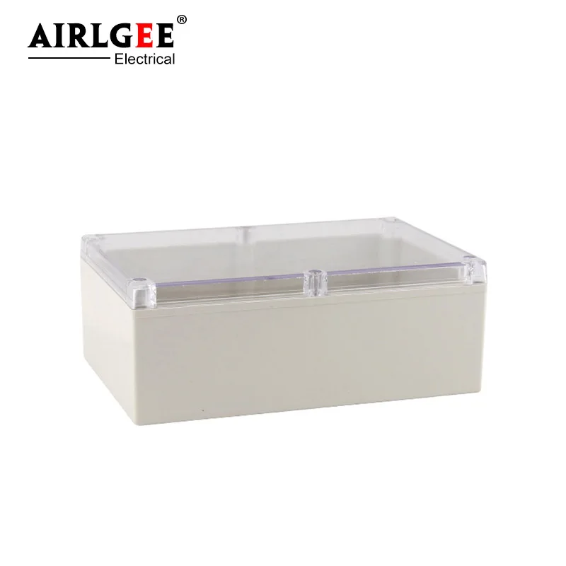 240 * 160 * 90mm Outdoor Cable Box Transparent Cover Plastic Waterproof ...