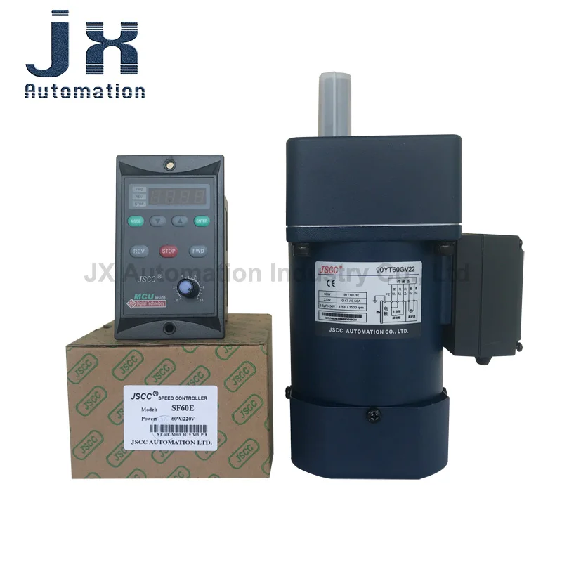 JSCC-Speed-Regulating-Motor-90YT60GV22-90GF30H-AC-220V-Gear-Motor-with ...