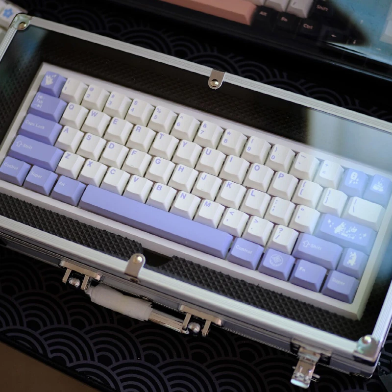 Gmk Violet Keycaps 126 Keys Rabbit Theme Pbt Dye-sublimation Mechanical ...