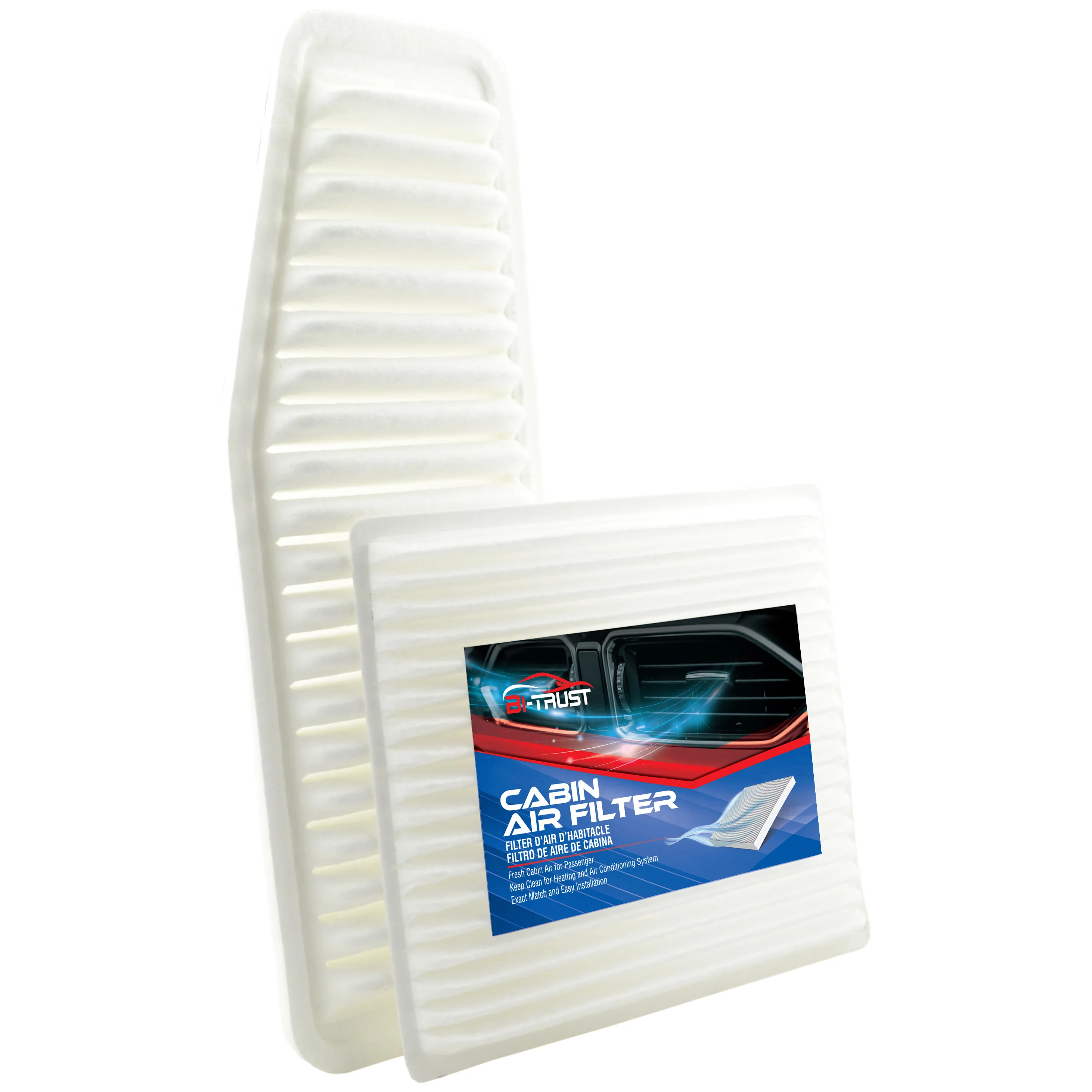 Bi-Trust Engine & Cabin Air Filter Set for 2001-2003 Toyota RAV4 L4 2 ...