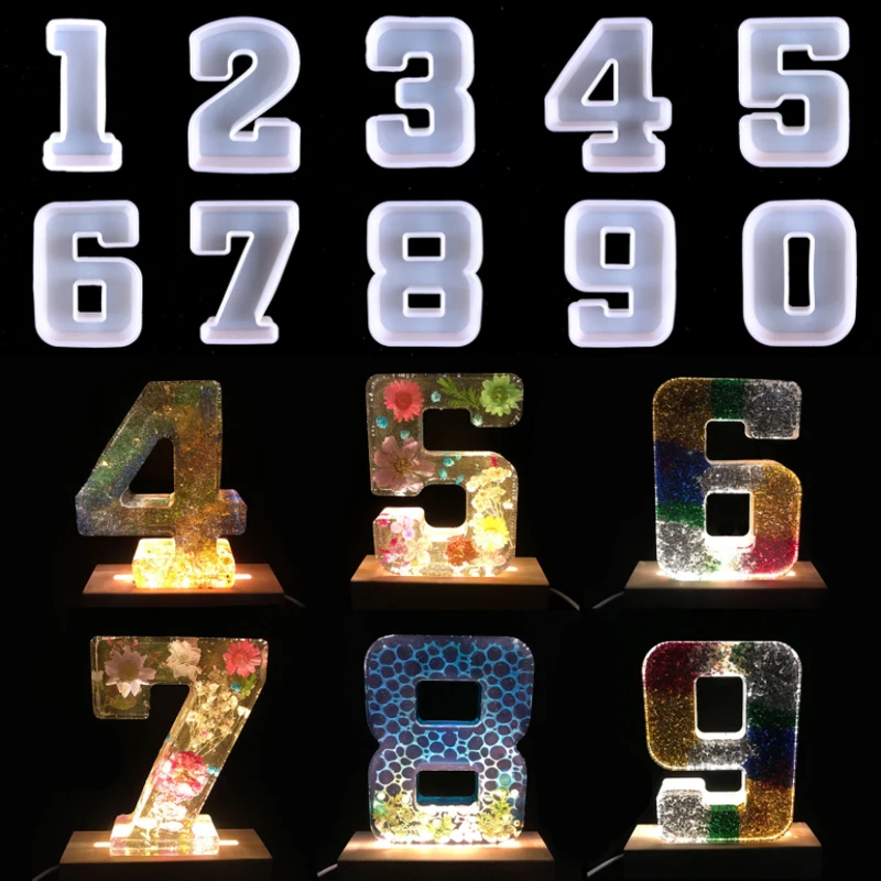 Learning & School Resin Numbers 0-9 Toys etna.com.pe