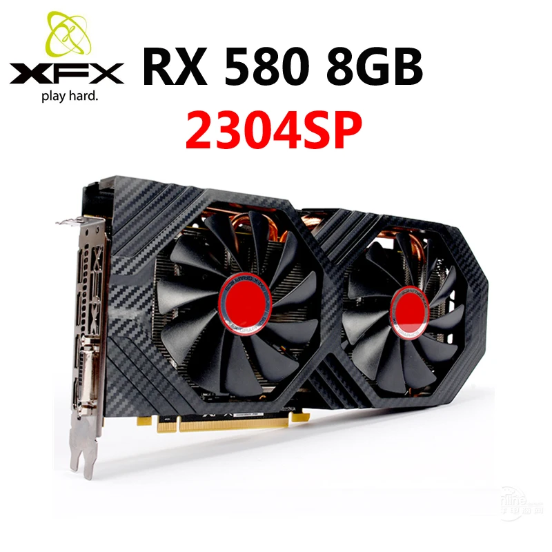 Xfx-placa de vídeo rx 580 com 8gb, placa gráfica 256bit gddr5 para ...