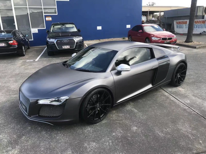 Matte Dark Grey Car