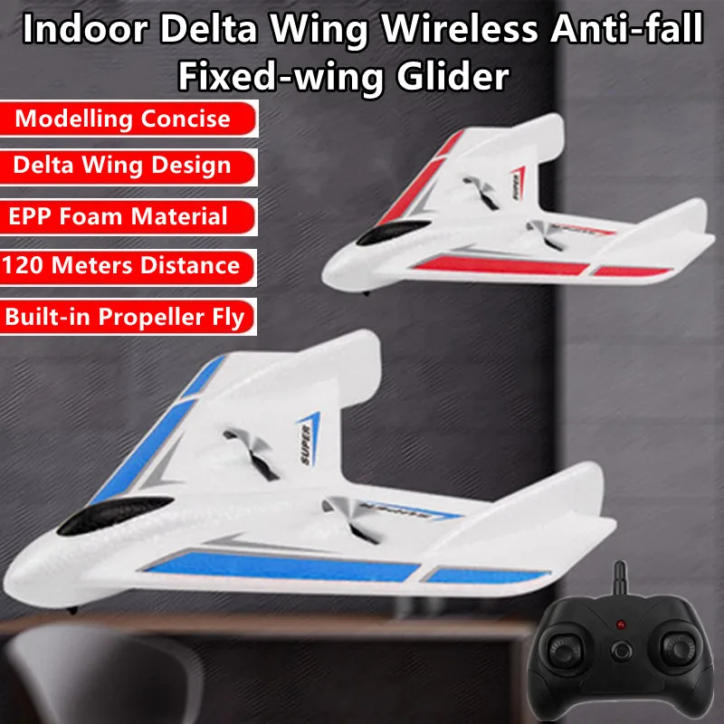 Delta-Wing-Design-Anti-fall-Remote-Control-Fixed-wing-Glider-Plane-120M ...