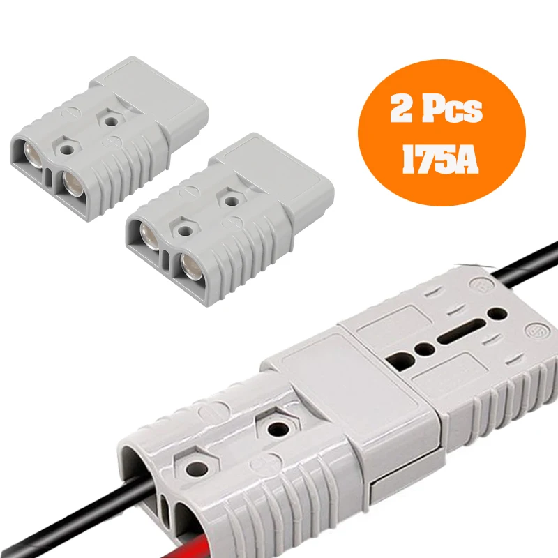 2 Pcs 175a 600v 1/0 Awg Ac/dc Power Tool For Anderson Style Plug ...