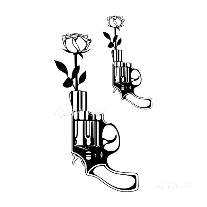Revolver Rose Tattoo Design