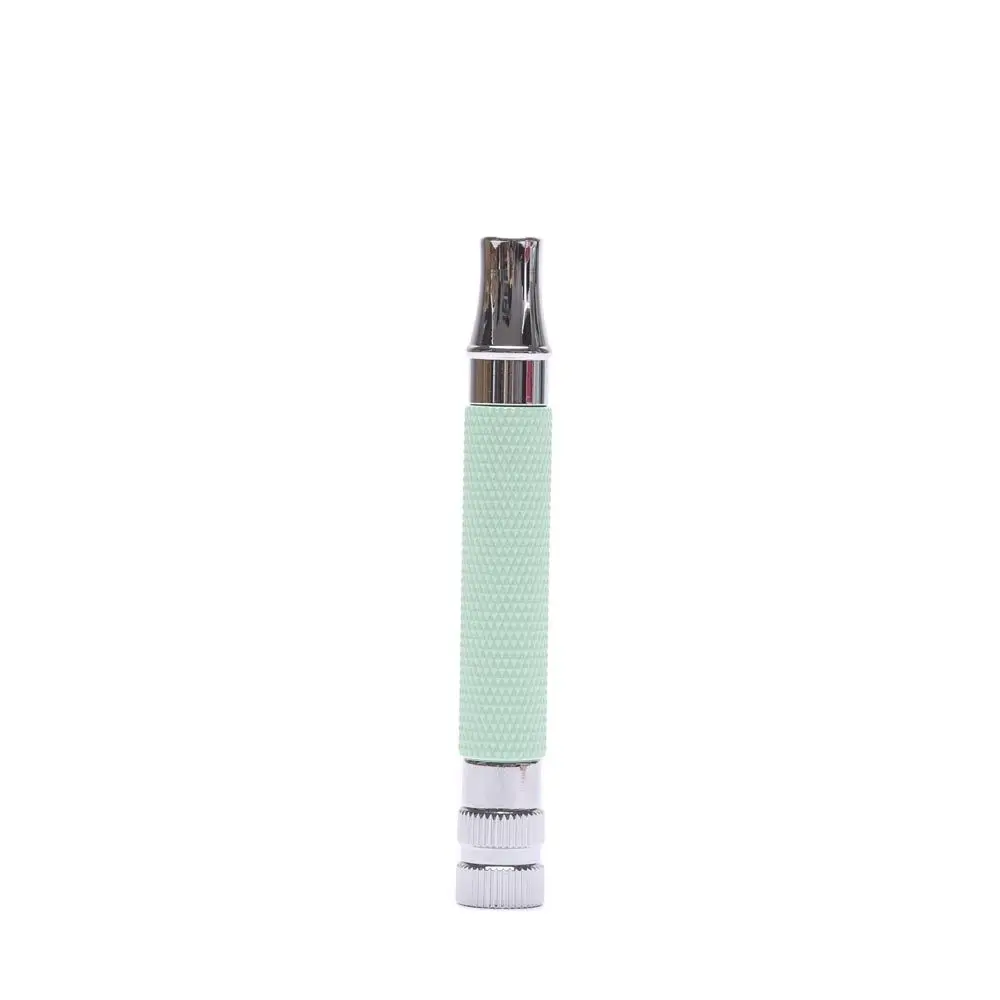 Yaqi Pistachio Green and Chrome Color Brass Safety Razor Handle|Razor ...