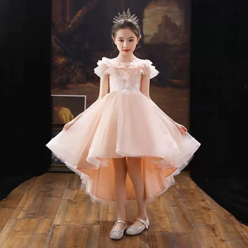 Little Princess Ball Gown Flower Girl Dress Girls Long Birthday Dress ...