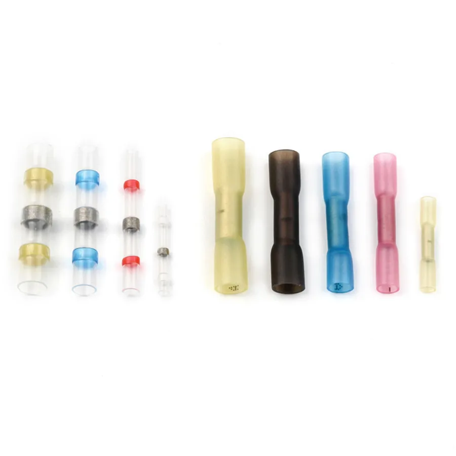 200PCS Insulated Waterproof Heat Shrink Butt Spade Bullet Connector ...