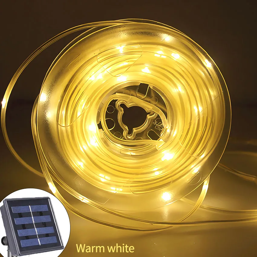 Solar-Rope-Tube-Fairy-Garden-Lights-Waterproof-Licht-100-LED-Girlanda ...