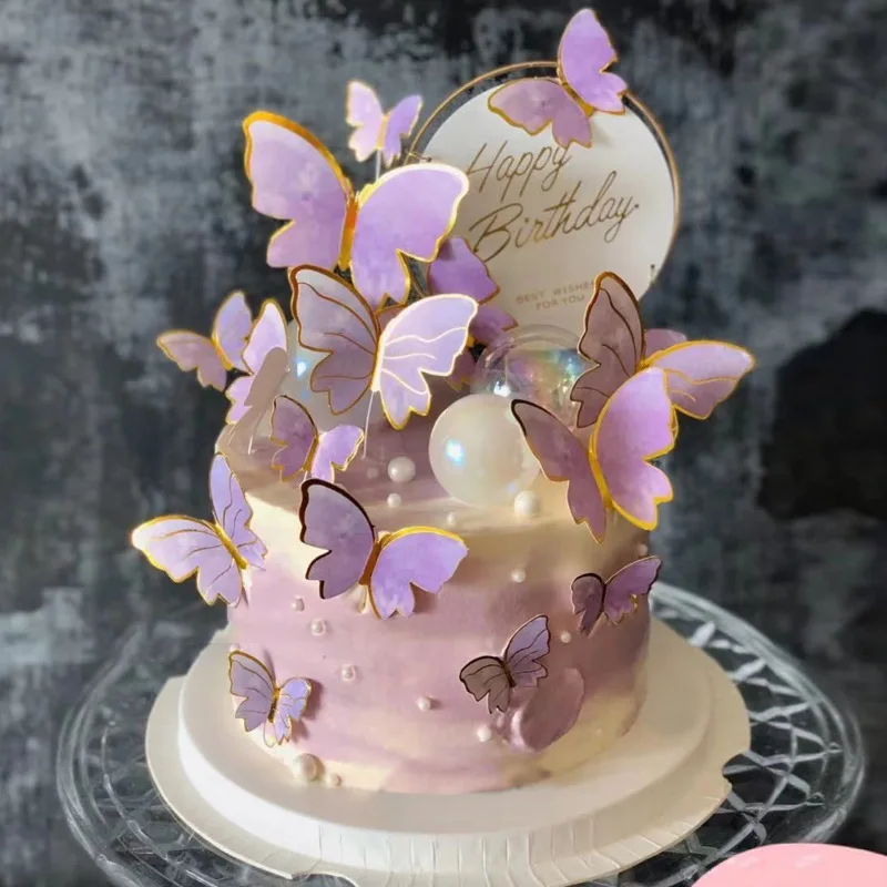 Beautiful purple cake decorations that add a pop of color to your dessert