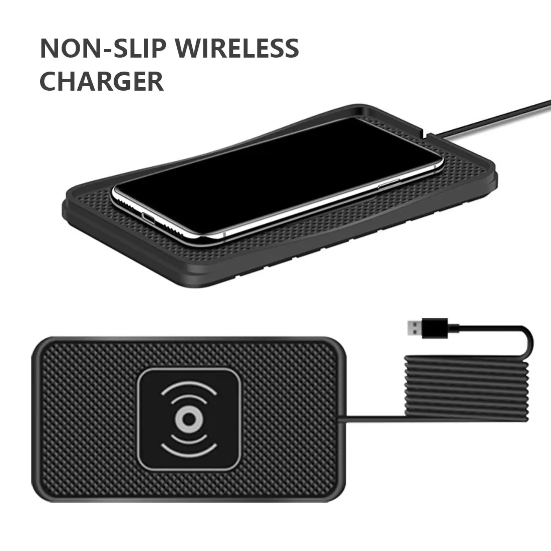 Car-QI-Wireless-Charger-Non-Slip-Charging-Mat-Suitable-10W-Car-Wireless ...