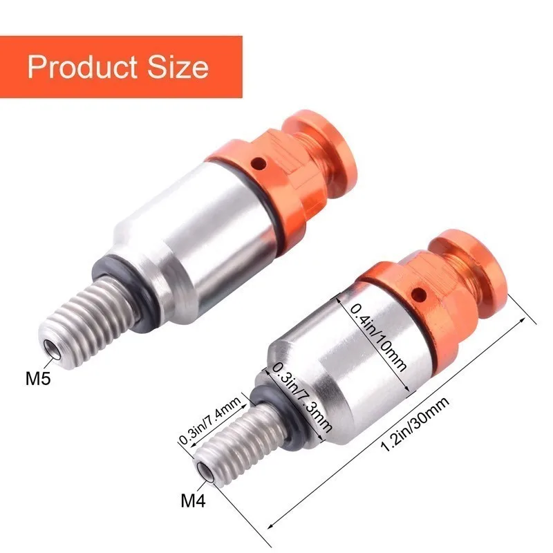 ESPEEDER Motorcycle Fork Air Bleeder M5*0.8mm Screw Pressure Relief ...