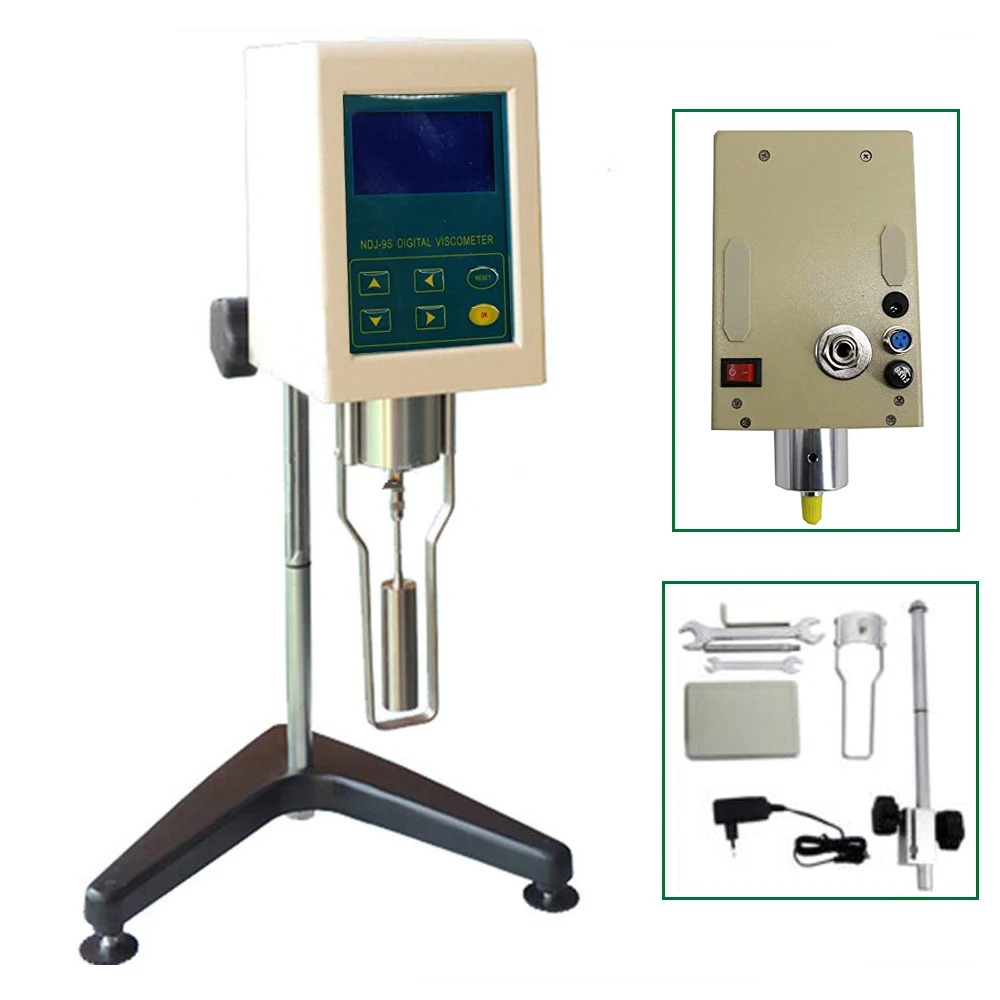 Digital Rotational Viscometer Ndj-9s Viscosity Fluidimeter Tester Meter ...