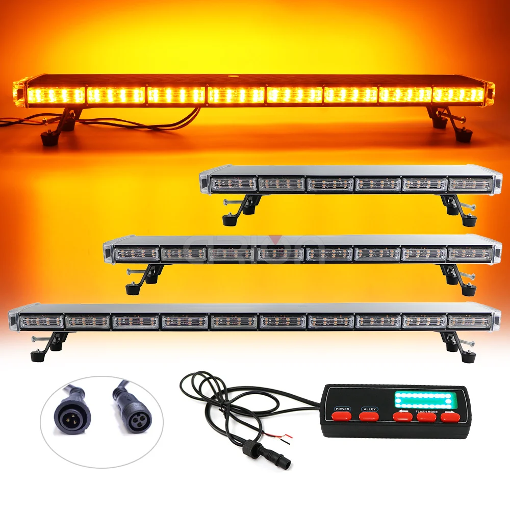 42" 47" 50" 55" 63" Car Truck Strobe Signal Light Bar LED Flashing ...