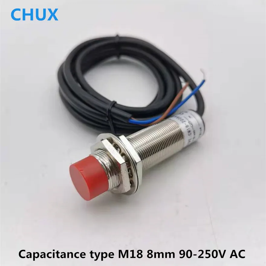 Sensor de proximidad capacitivo, 220V CA, tipo NO empotrado, 8mm ...