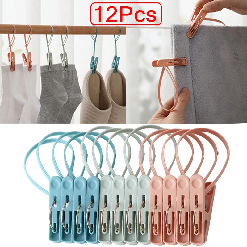 1-6-12pcs-Multipurpose-Plastic-Clothes-Pegs-Bathroom-Towel-Clip ...