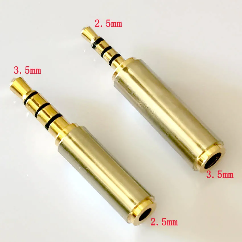 1Pcs-Metal-3-5-mm-Jack-4-Poles-Stereo-Headphone-Converter-Audio ...