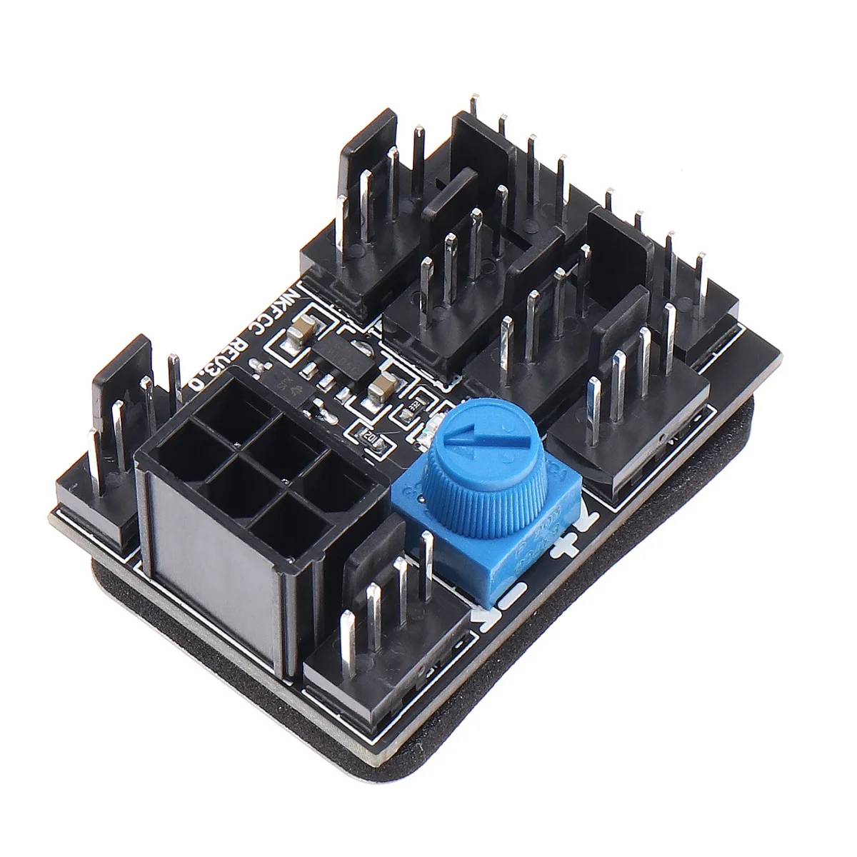 High-Power-Chassis-Fan-PWM-HUB-Speed-Controller-1-to-8-Adapter-3PIN ...