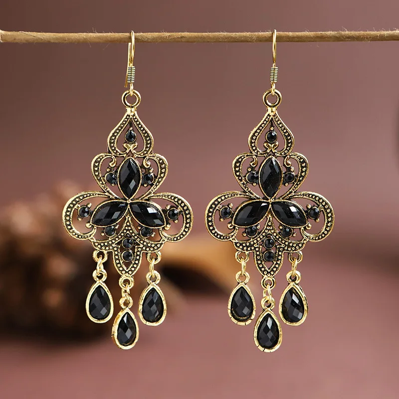 Pendientes étnicos de borla Vintage para mujer, aretes bohemios de ...